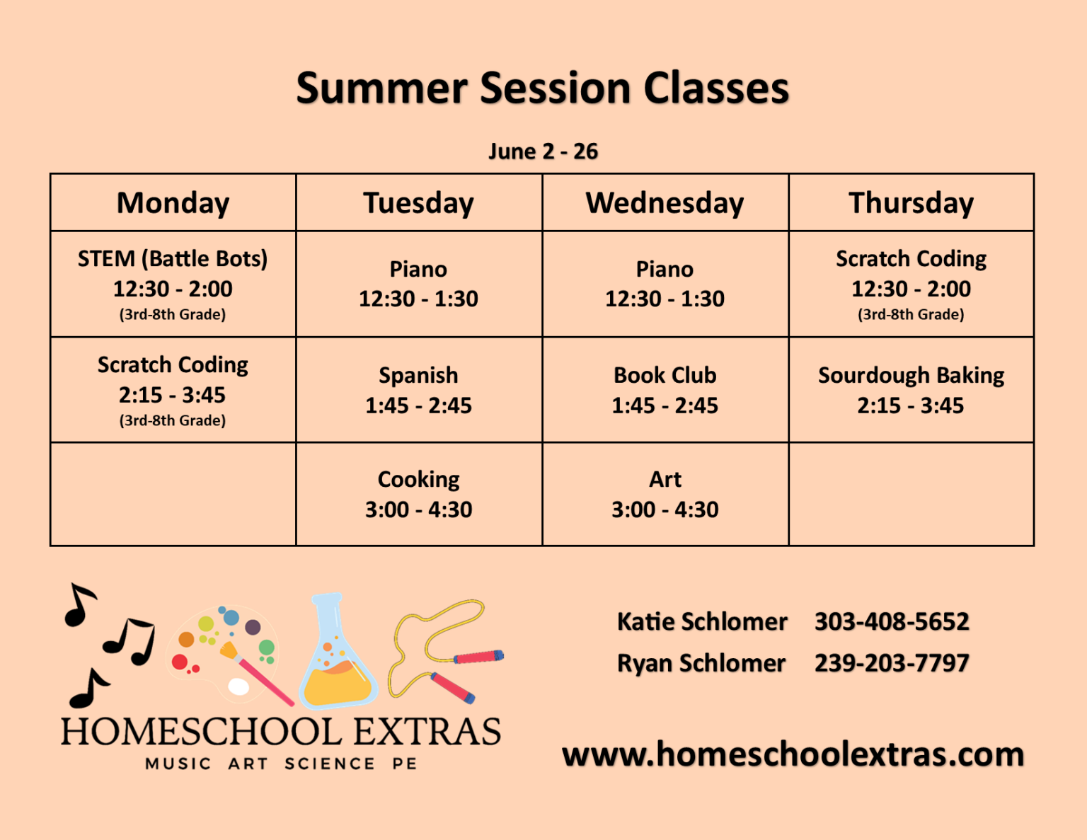 Homeschool Extras - Providing homeschool classes for Southwest Florida